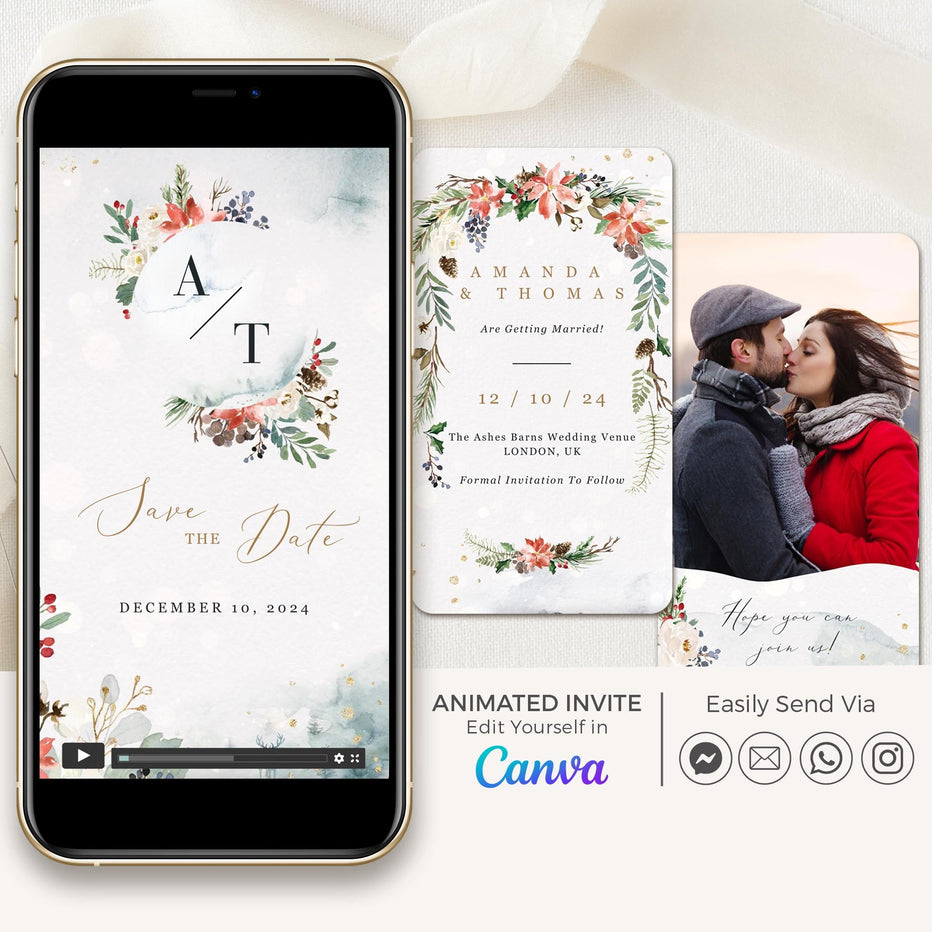 NATALIA Christmas Save the Date Video – Creative Things Studio