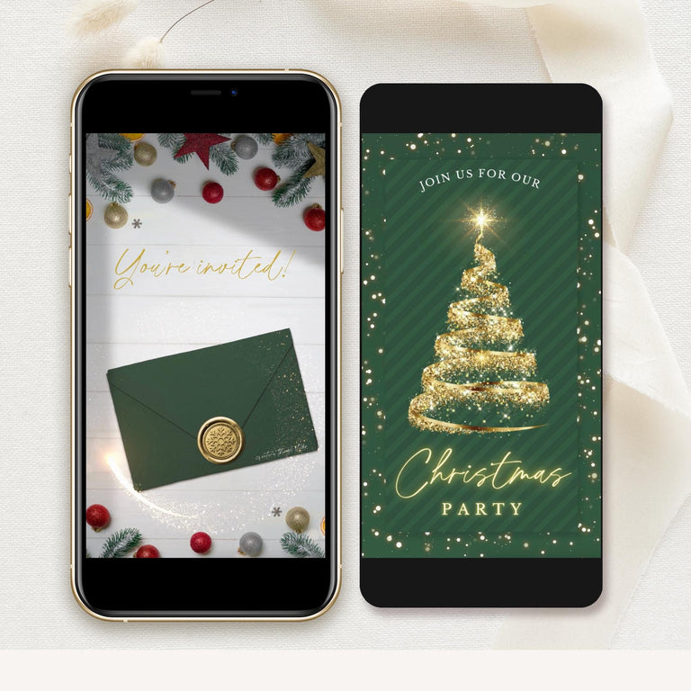Christmas Tree Invitation Animated - Green – Creative Things Studio