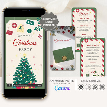 Christmas Tree Invitation Video Template – Creative Things Studio